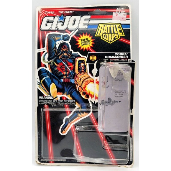 Hasbro | Toys | Cobra Commander Battle Corps Gi Joe Full Card Back ...